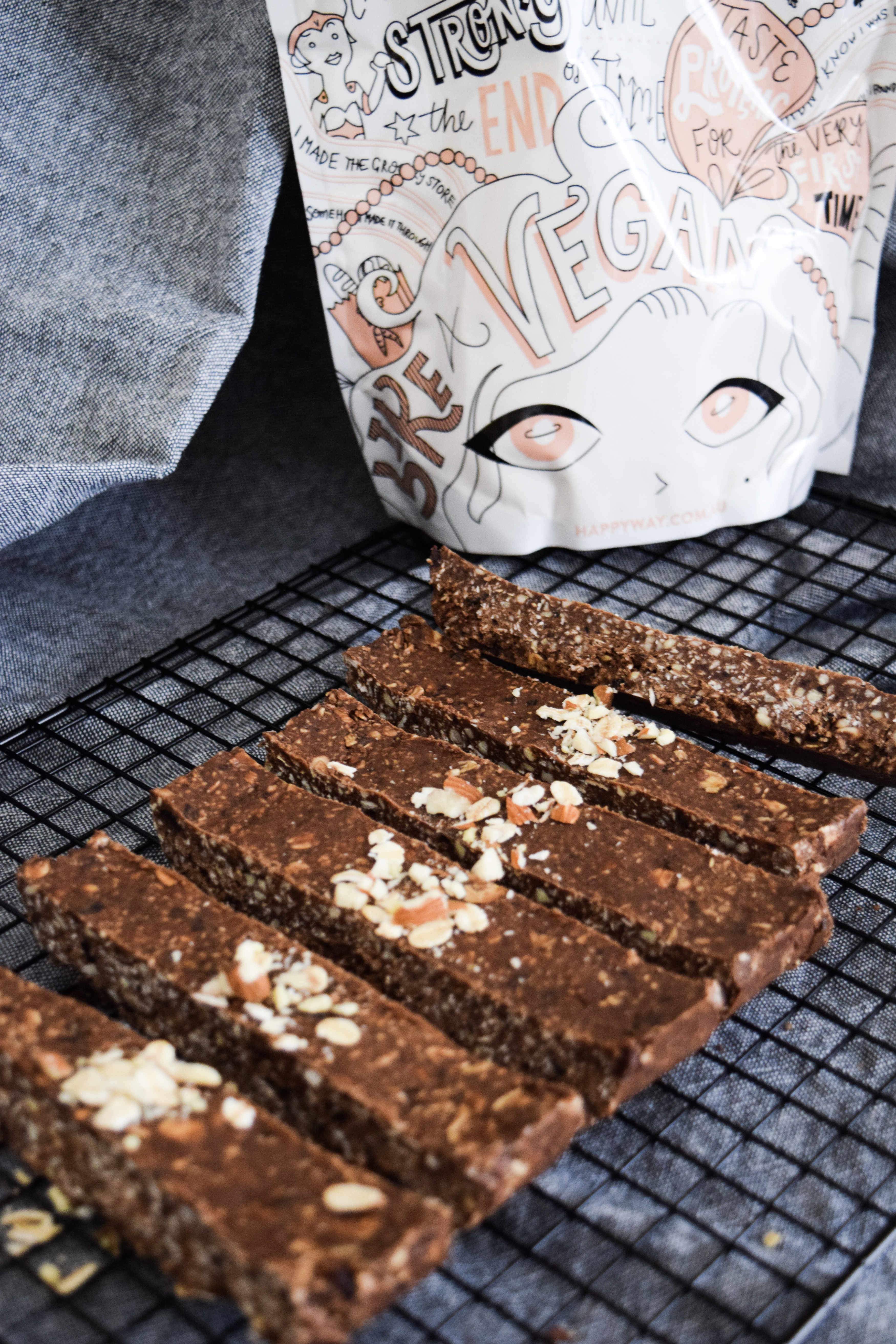Happy Way Raw Oat & Choc Slice Recipe | Happy Way