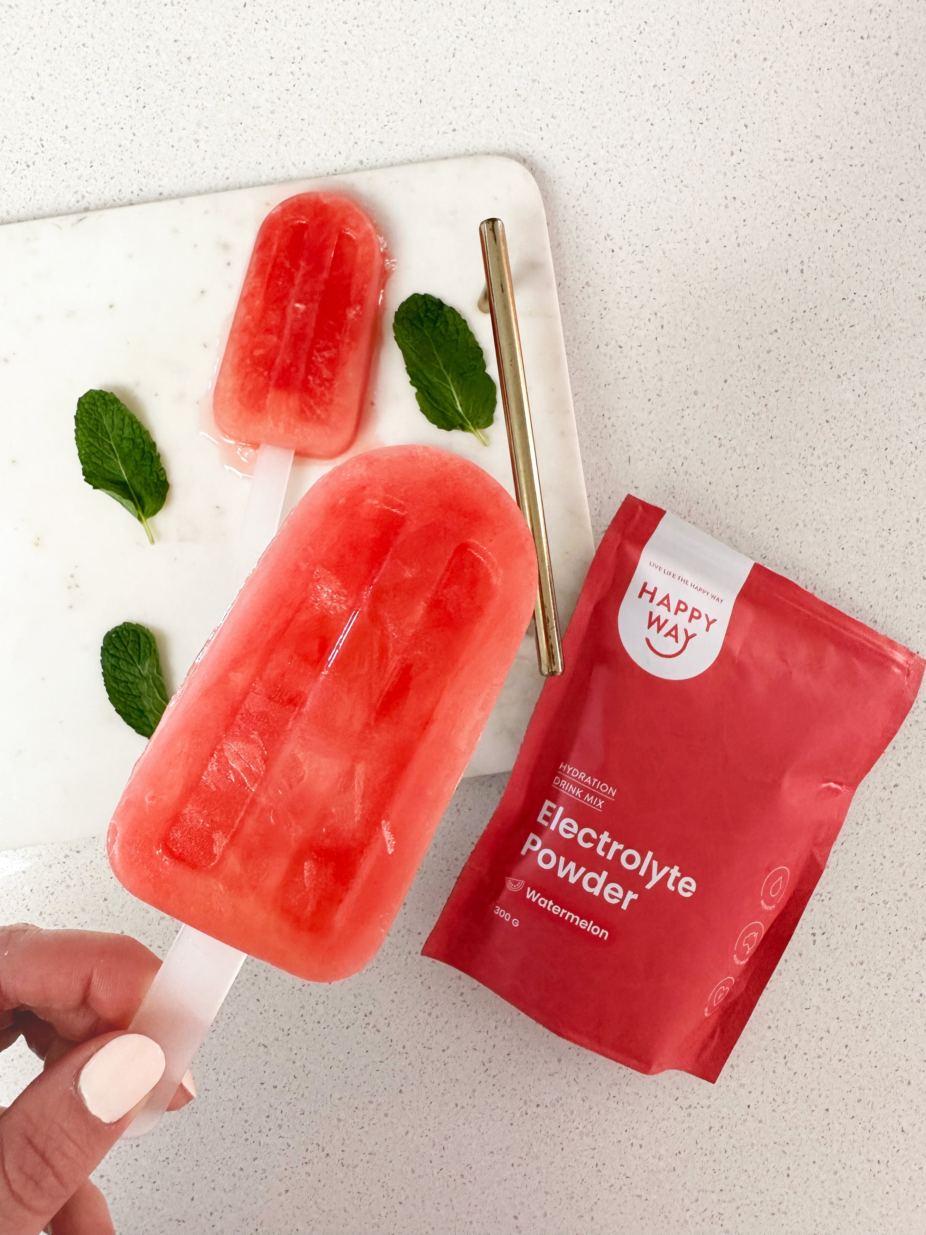 WATERMELON ELECTROLYTE ICE BLOCKS