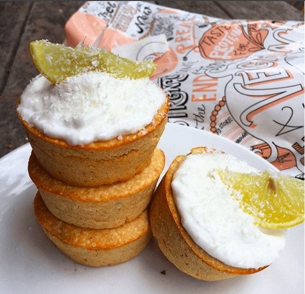 Mini Protein Lemon and Coconut Cake Bites | Happy Way