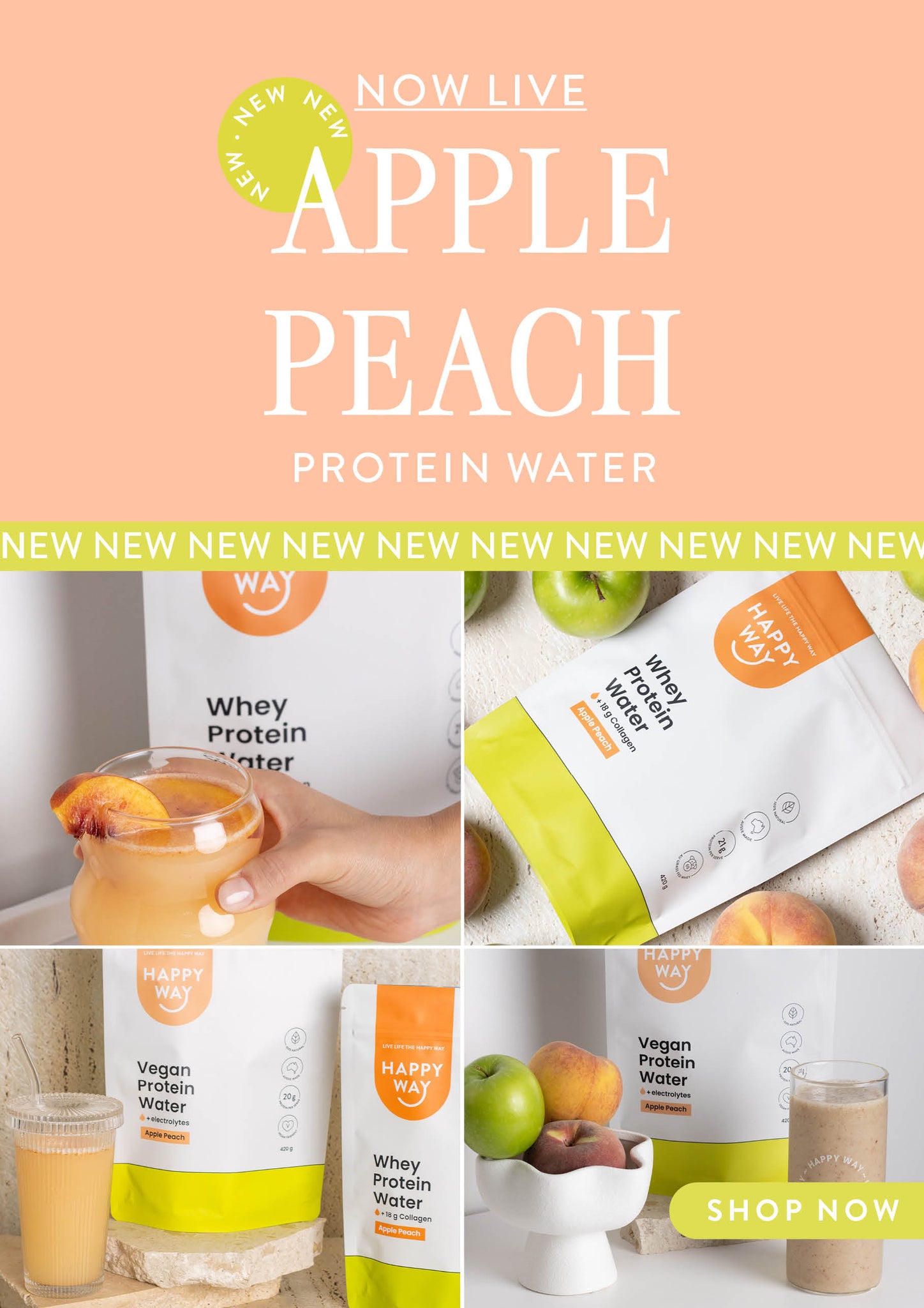 Protein Powder, Supplements, Shakes & Superfoods | Happy Way