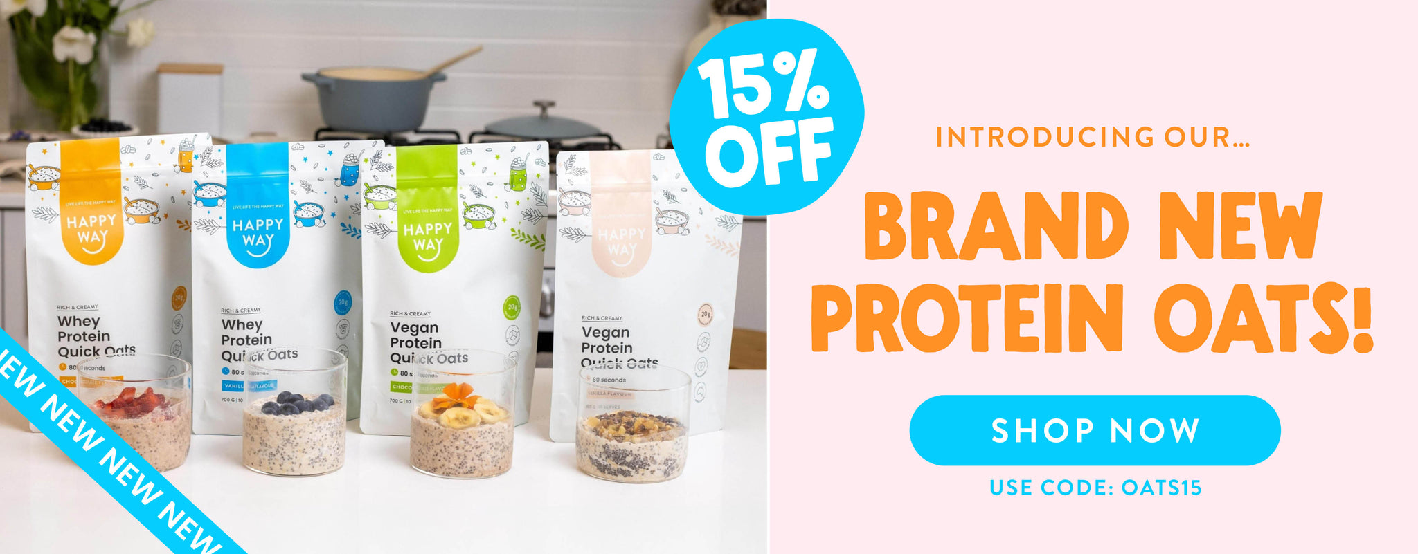Protein Powder, Supplements, Shakes & Superfoods | Happy Way