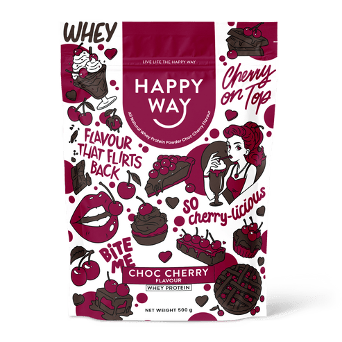 Choc Cherry Whey Protein Powder 500g | Happy way