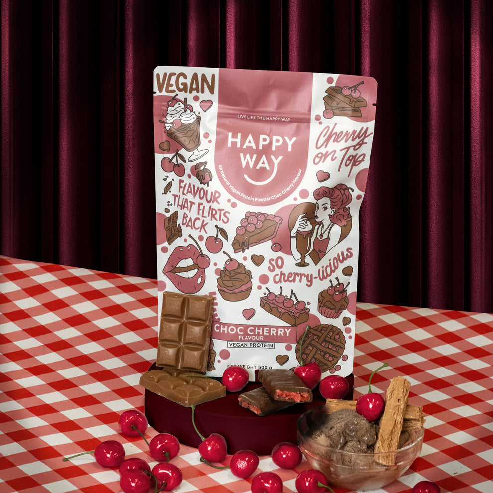 Choc Cherry Vegan Protein Powder 500g | Happy way