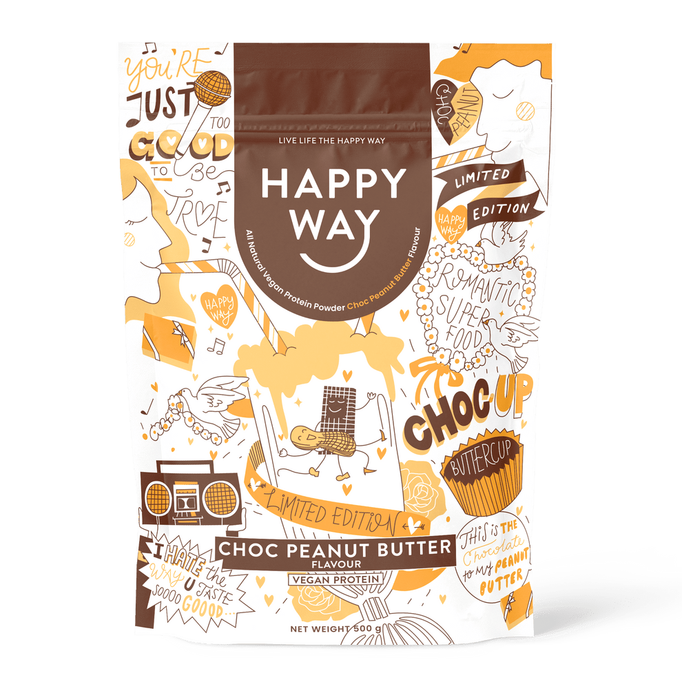 Best Chocolate Peanut Butter Vegan Protein Powder In Australia | Happy Way