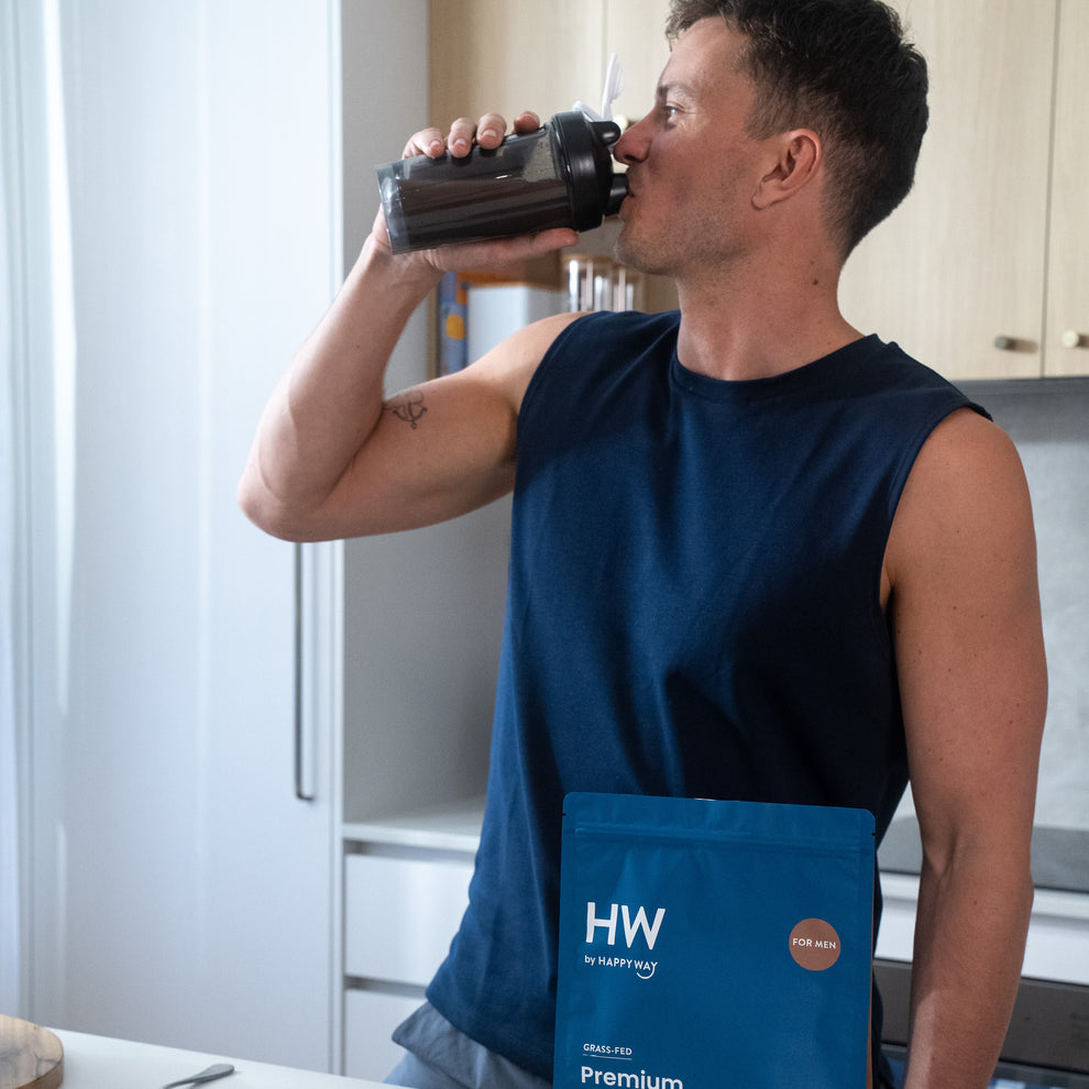 Men's Chocolate Whey Protein Powder 900g | Happy way