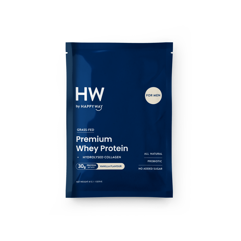 Men's Vanilla Whey Protein Powder Sample Pack 41g | Happy way