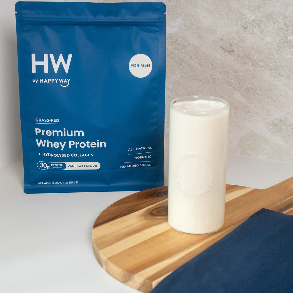Men's Vanilla Whey Protein Powder 900g | Happy way