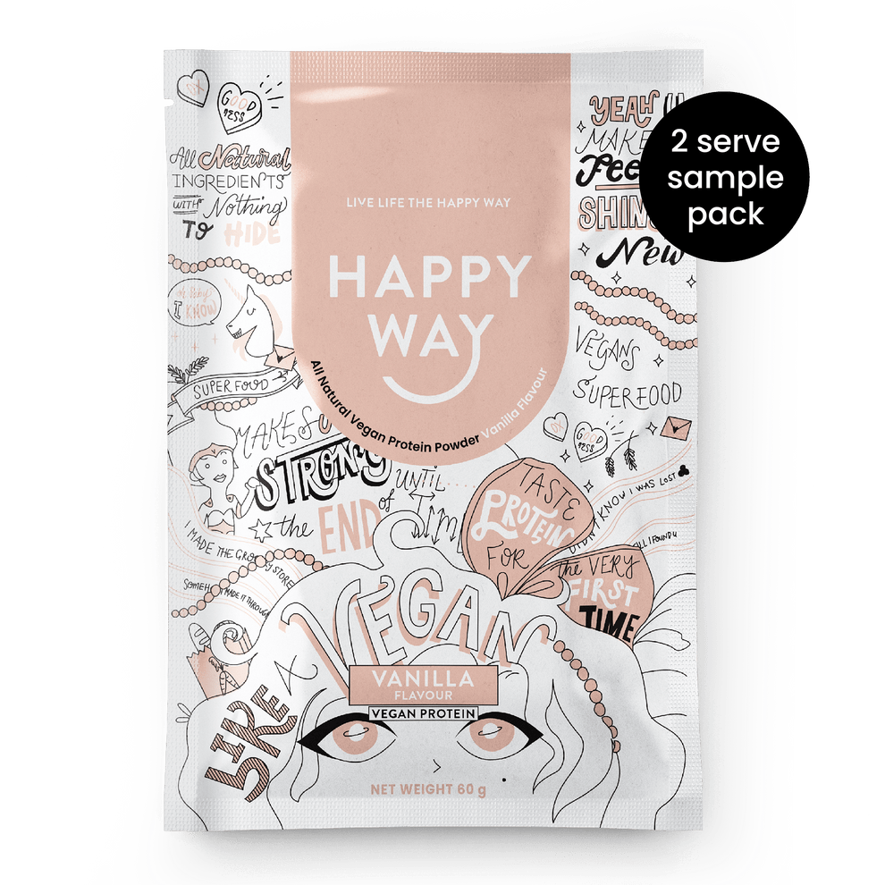 Order Vegan Protein Powder Sample Pack 60g | Happy Way