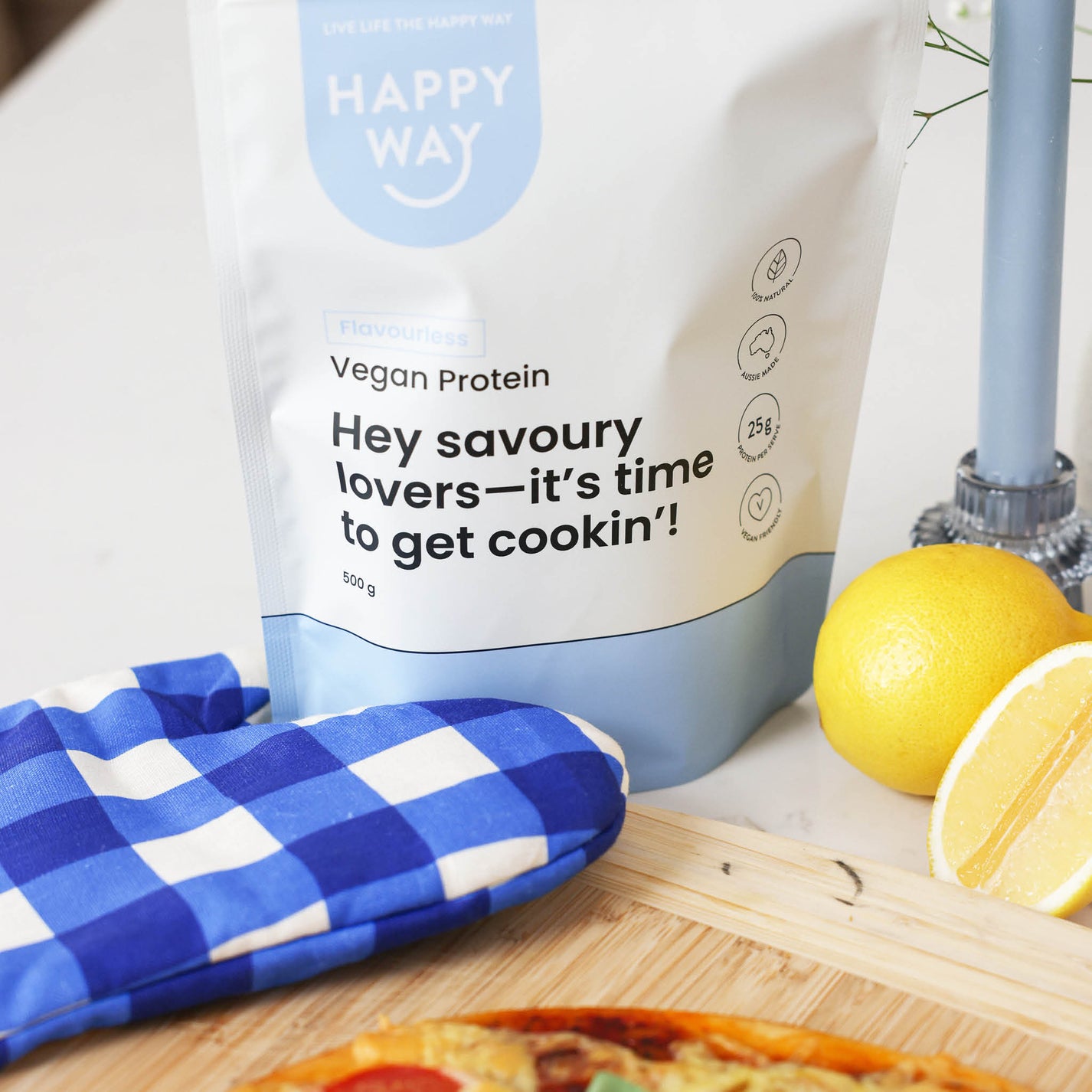 Flavourless Vegan Protein Powder 500g | Happy way