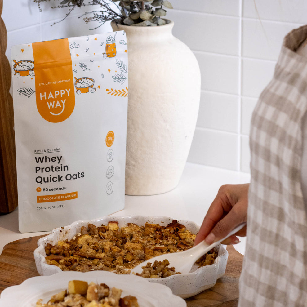 Happy Way Chocolate Whey Protein Quick Oats (700g)