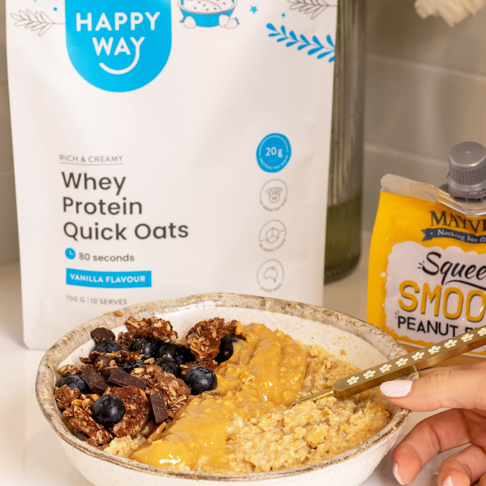 Happy Way Vanilla Whey Protein Quick Oats (700g)