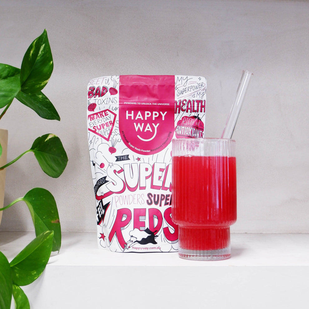 Super Reds Powder (Raspberry Flavour) 200g | Happy Way