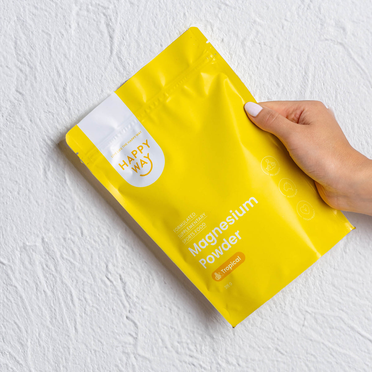 Magnesium Powder | Tropical Flavour (300g) | Happy Way