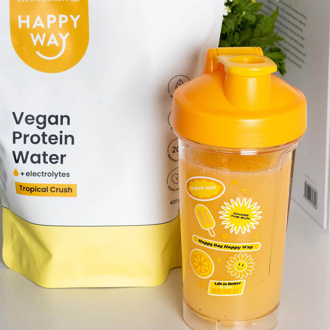 Accessories | Shaker, Water Bottle, Coconut Bowl | Happy Way