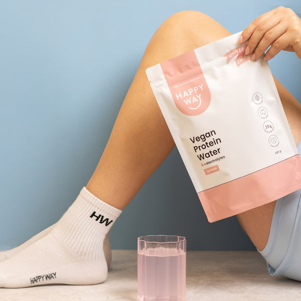 Lychee Vegan Protein Water Powder 420g | Happy Way