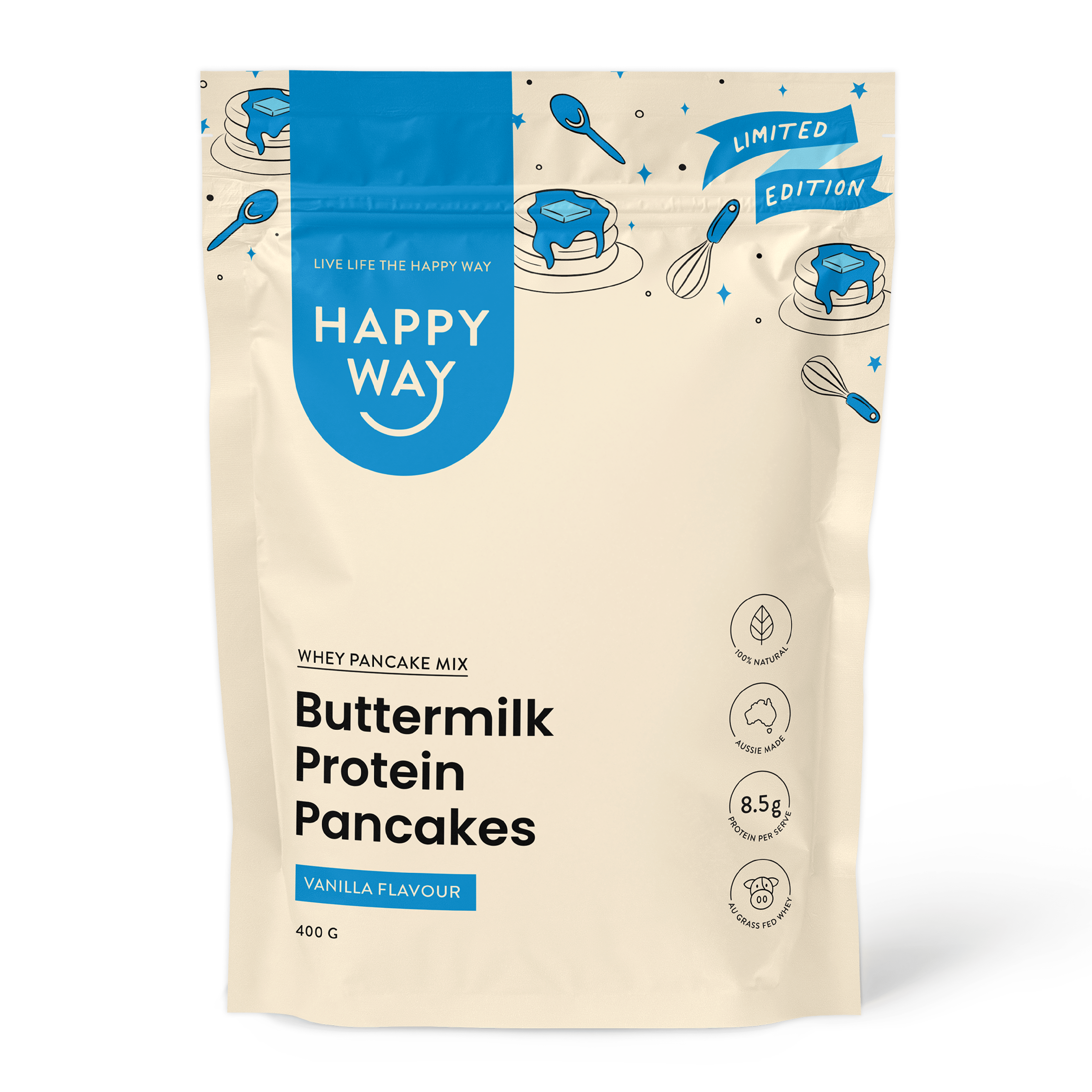 Happy Way Buttermilk Vanilla Pancake (400g)