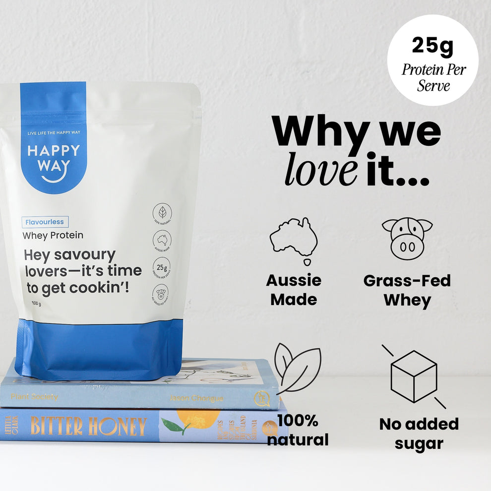 Flavourless Whey Protein Powder 500g | Happy way
