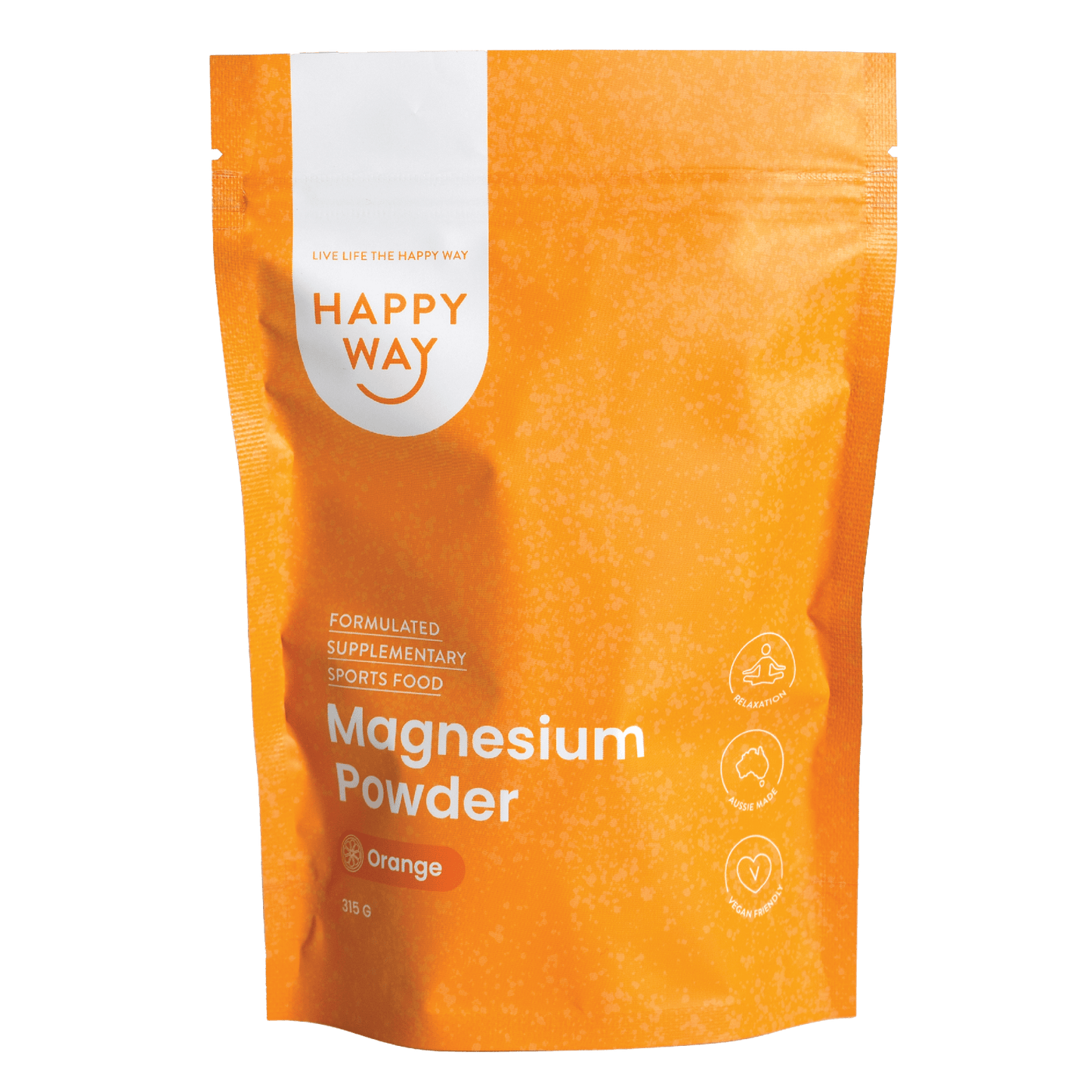 Magnesium Powder | Oragne Flavour (300g) | Happy Way